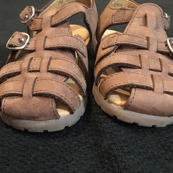 Stride Rite | Shoes | Stride Rite Sandals Brown Leather Size 7m | Poshmark